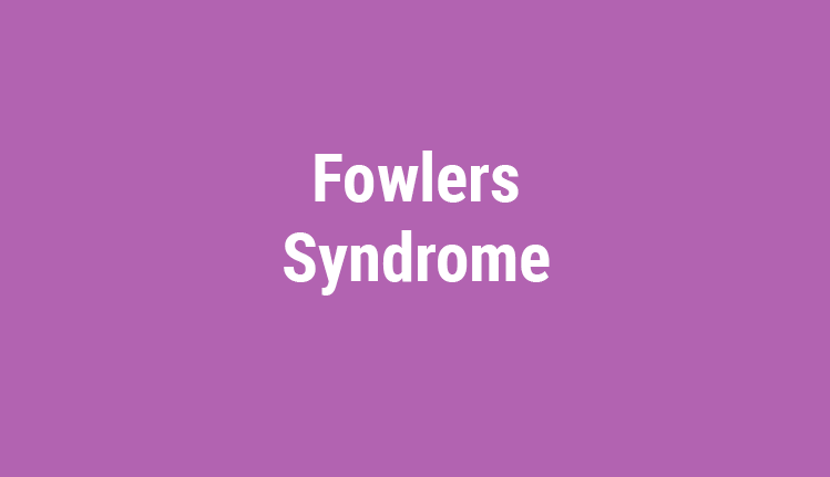 Fowler's Syndrome - Bladder & Bowel Community