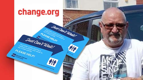 Just Can’t Wait Card Petition reaches 6k - Bladder & Bowel Community